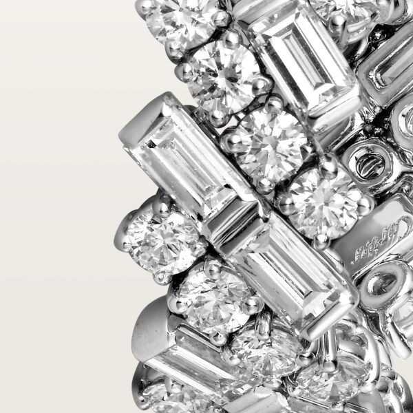 CRH4409800 - Reflection de Cartier wedding band - White gold, diamonds ...