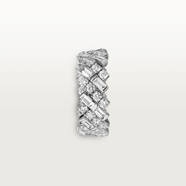 CRH4409800 - Reflection de Cartier wedding band - White gold, diamonds ...