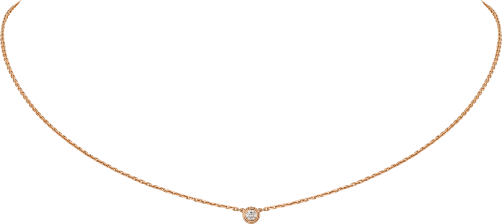 CRB7224516 - Cartier d'Amour necklace XS - Rose gold, diamond - Cartier