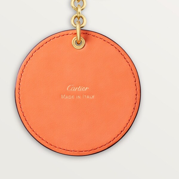 CRL3002328 - Round keyring, Cartier Characters - Apricot calfskin ...