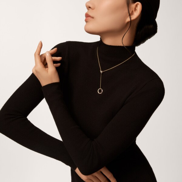 CRB7224811 - Trinity necklace - White gold, yellow gold, rose gold ...