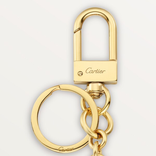 CRL3002328 - Round keyring, Cartier Characters - Apricot calfskin ...